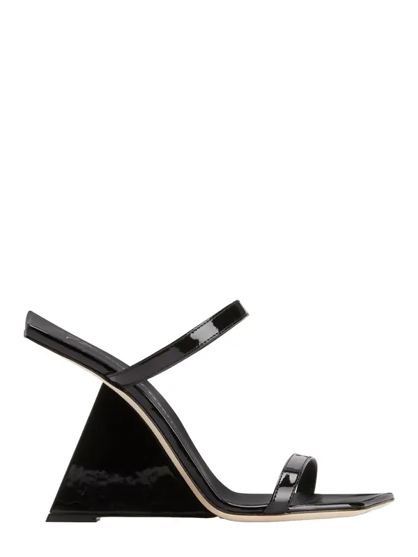 GIUSEPPE ZANOTTI 105mm Lilii Borea Wedge Sandals - Black