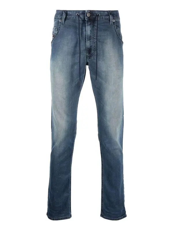Diesel Krooley Drawstring Tapered Jeans - Blue