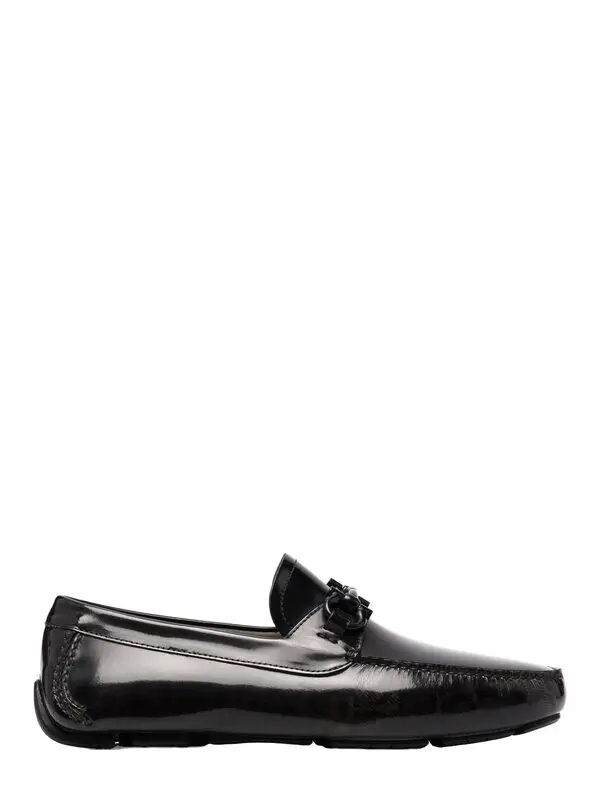 FERRAGAMO Paris Leather Loafers - Brown
