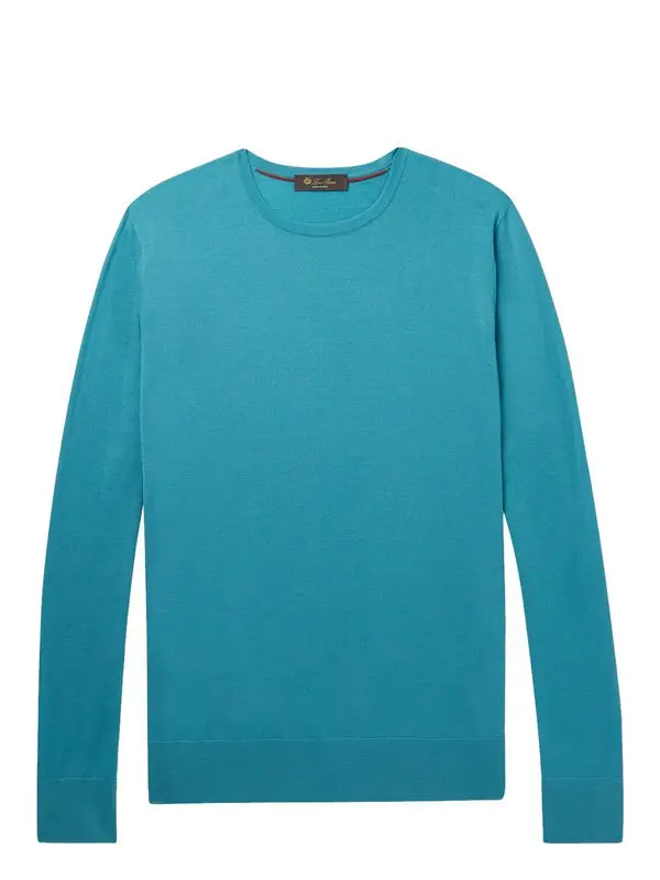 Loro Piana Wish Virgin Wool Sweater - Blue