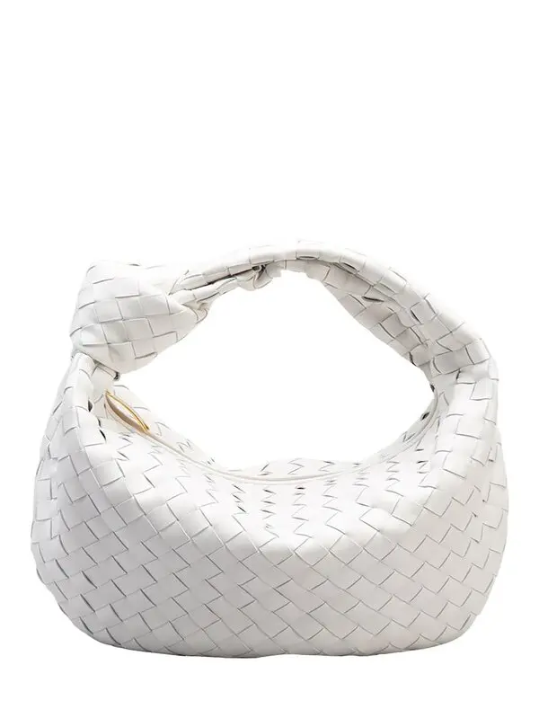 Bottega Veneta Teen Jodie Shoulder Bag - White