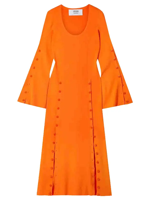 Christopher John Rogers Stretch-jersey Maxi Dress - Orange