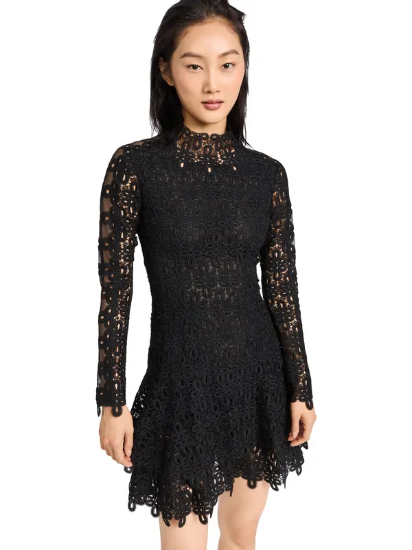 Simkhai Joy Lace Mini Dress - Black