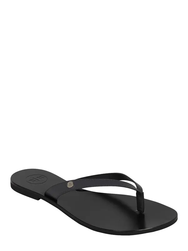 BELLA HA Italian Leather Flip Flop - Blackened Pearl