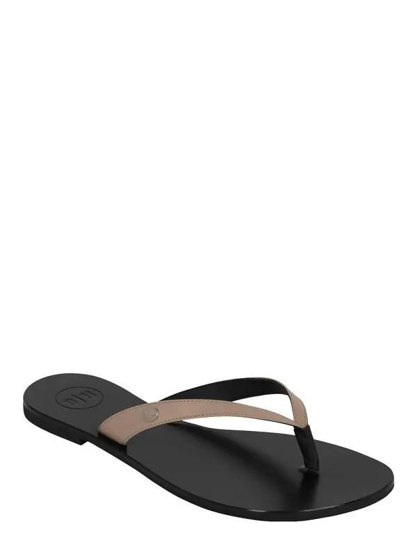 BELLA HA Italian Leather Flip Flop - Natural
