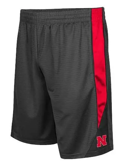 COLOSSEUM Nebraska Huskers Turnover Shorts - Charcoal