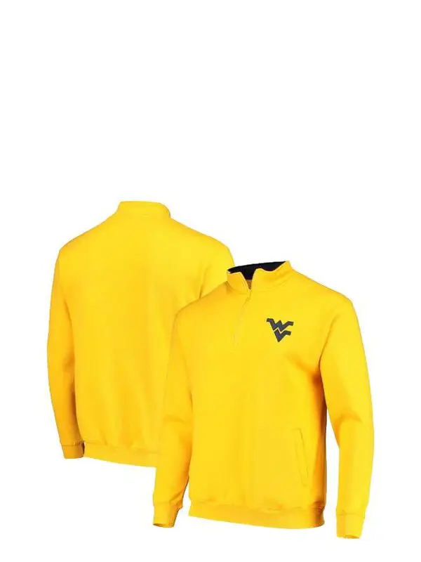 COLOSSEUM West Virginia Mountaineers Tortugas Logo Quarter-zip Jacket - Gold