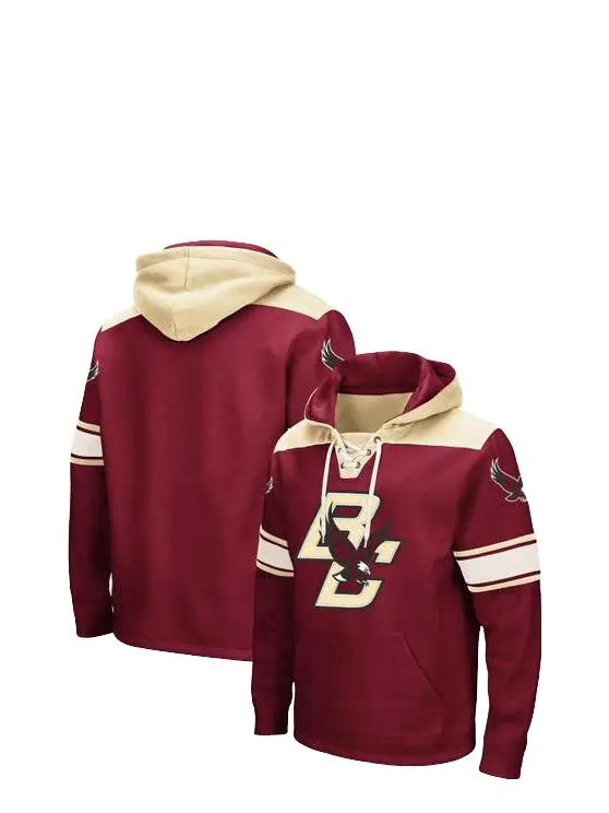 COLOSSEUM Boston College Eagles 2.0 Lace-up Pullover Hoodie - Maroon