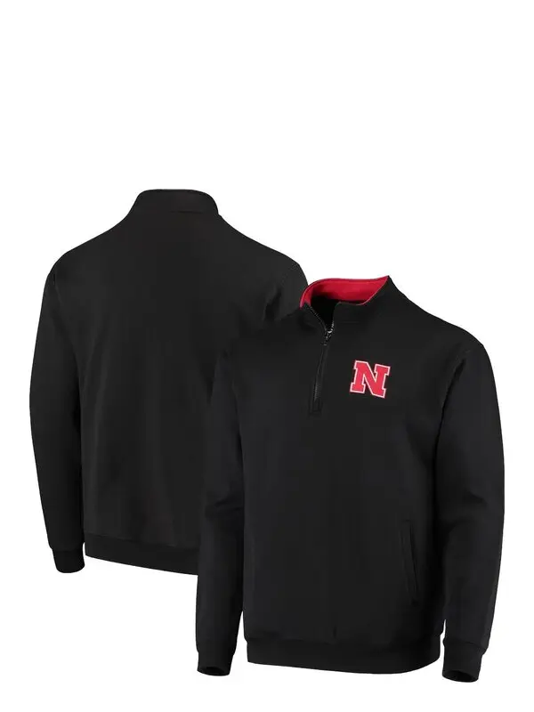 COLOSSEUM Nebraska Huskers Tortugas Logo Quarter-zip Jacket - Black