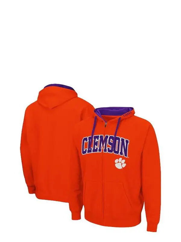 COLOSSEUM Clemson Tigers Full-zip Hoodie - Orange