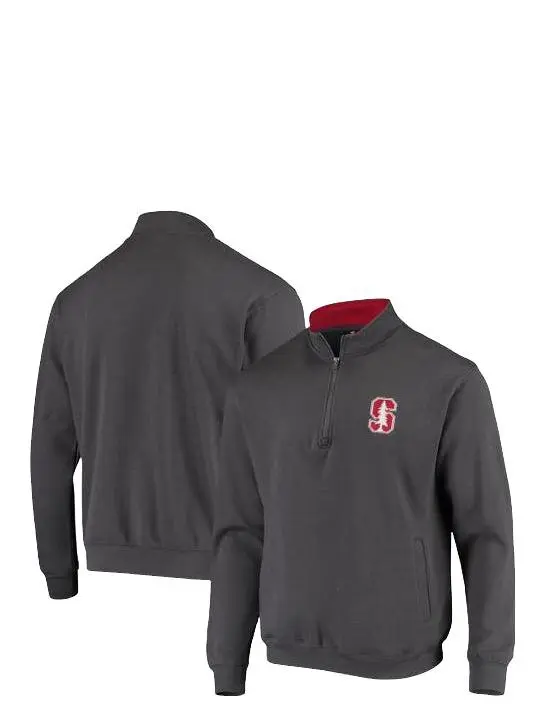 COLOSSEUM Stanford Cardinal Tortugas Logo Quarter-zip Jacket - Charcoal