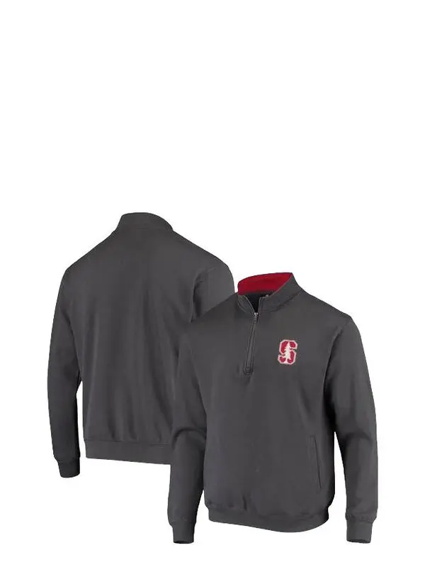 COLOSSEUM Stanford Cardinal Tortugas Logo Quarter-zip Jacket - Charcoal