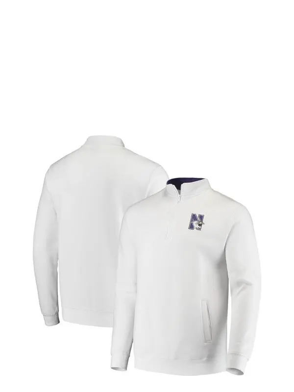 COLOSSEUM Northwestern Wildcats Tortugas Logo Quarter-zip Jacket - White