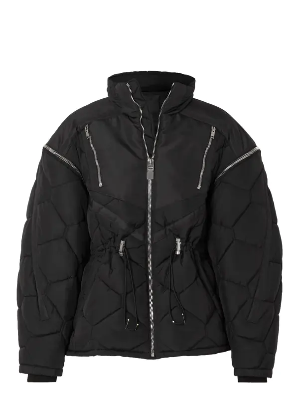 Givenchy Convertible Quilted Padded Shell Jacket - Black