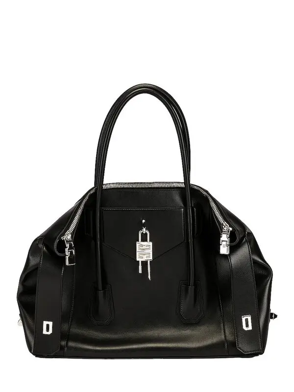 Givenchy Medium Antigona Lock Soft Bag - Black