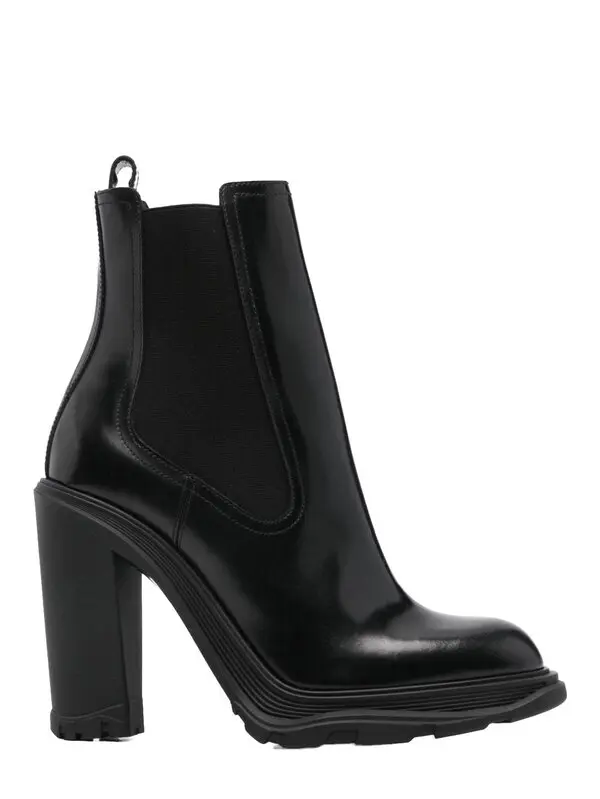 Alexander McQueen Leather Chelsea Boots - Black