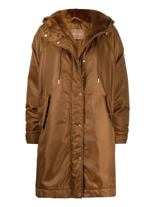 Ermanno Scervino Faux-fur Lined Hooded Parka - Brown