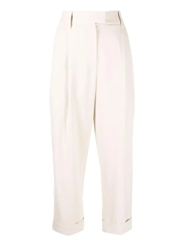 Brunello Cucinelli Pleated Waist Trousers - Neutrals