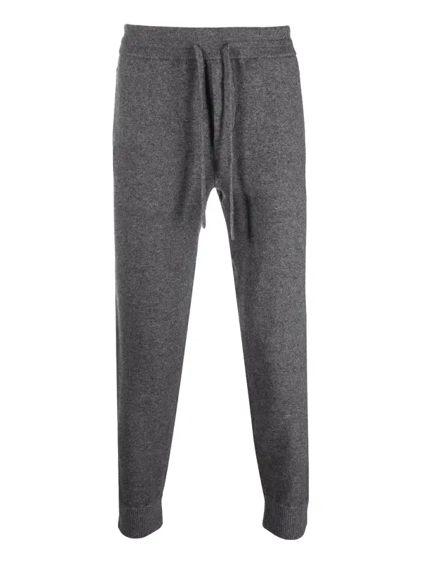 Vince Solid-color Knit Track Pants - Grey
