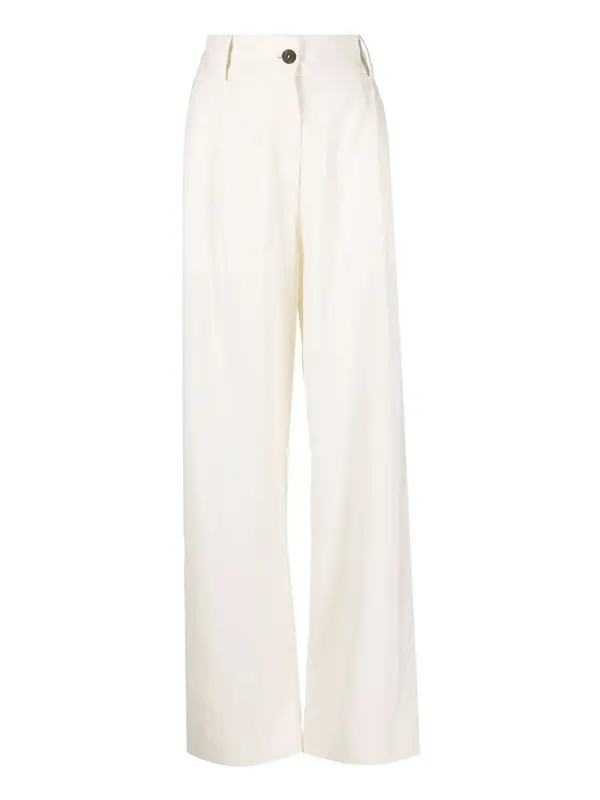 Studio Nicholson High-waisted Trousers - Neutrals