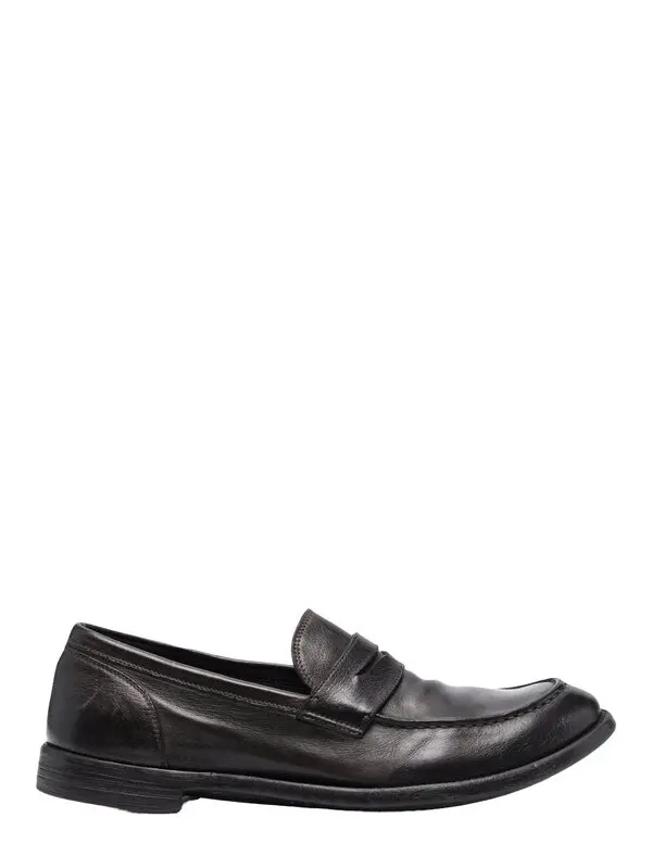 Officine Creative Worn-effect Loafers - Brown