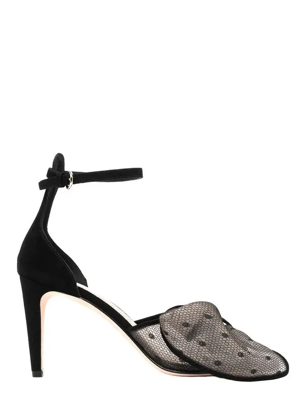 Red Valentino Rebel Bow Sandals With High Heel - Black