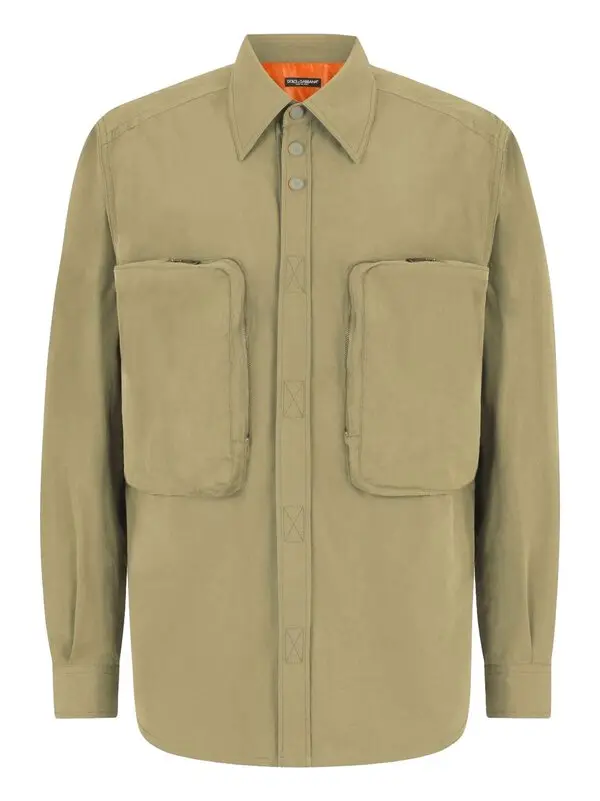 Dolce & Gabbana Drawstring-waist Shirt - Green