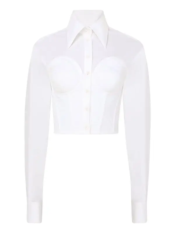 Dolce & Gabbana Corset Shirt - White