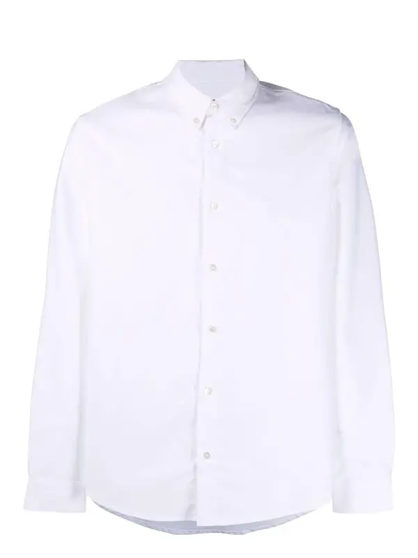 A.p.c. Button-down Organic Cotton Shirt - White