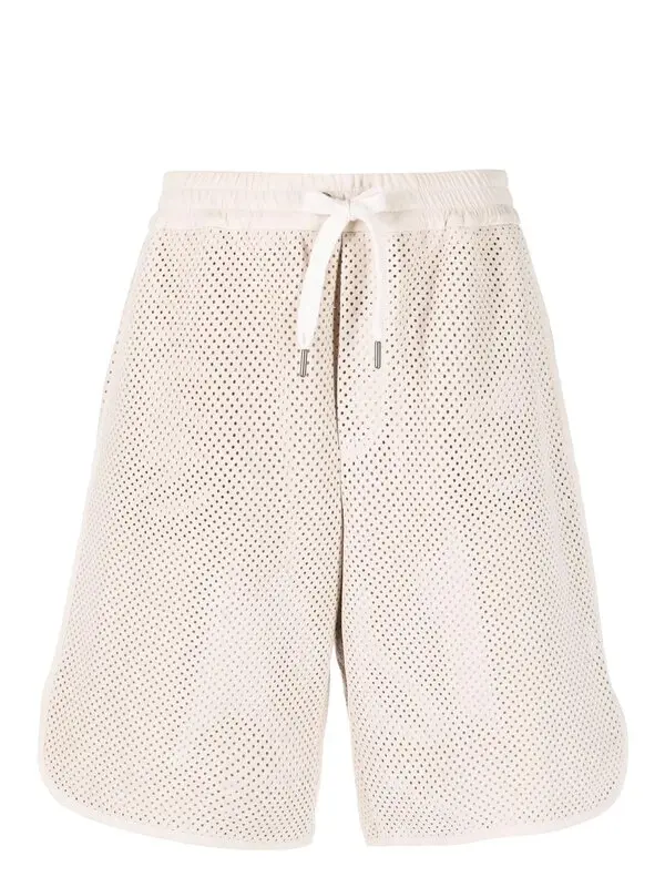 Brunello Cucinelli Drawstring-waist Shorts - Neutrals