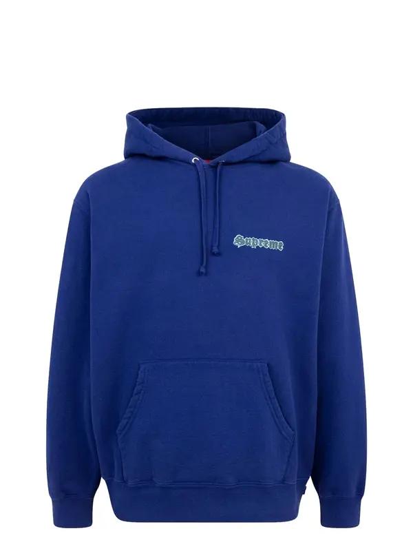 Supreme Love Logo-print Hoodie - Blue