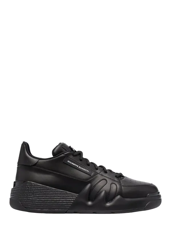 GIUSEPPE ZANOTTI Logo-patch Low-top Sneakers - Black