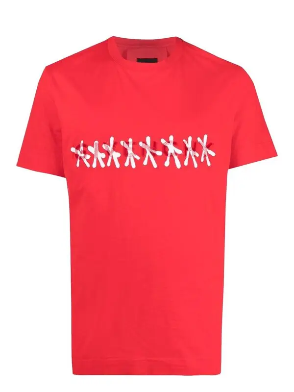 Givenchy X Chito Tufted Logo T-shirt - Red