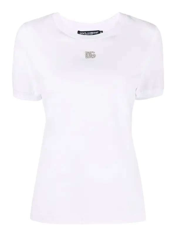 Dolce & Gabbana Logo-plaque T-shirt - White