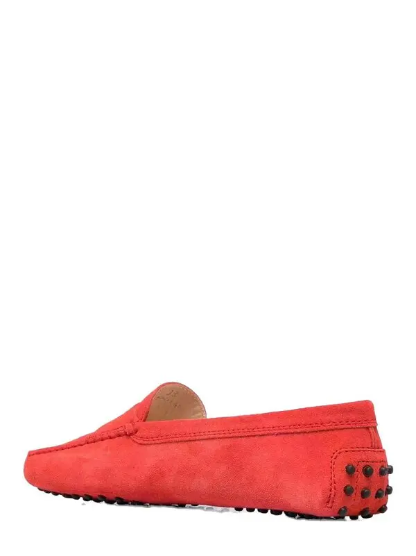 TOD'S Gommino Suede Loafers - Red
