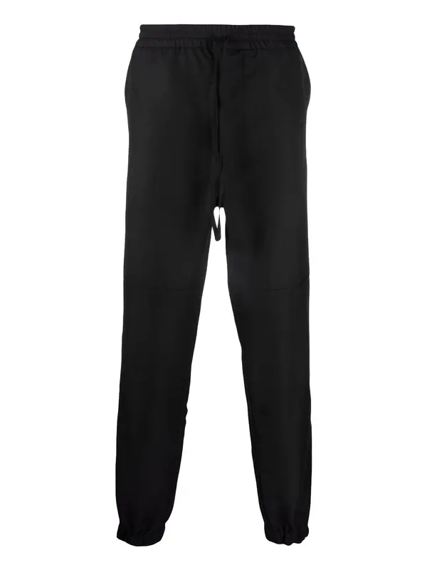 Alexander McQueen Straight-leg Wool-blend Track Pants - Black