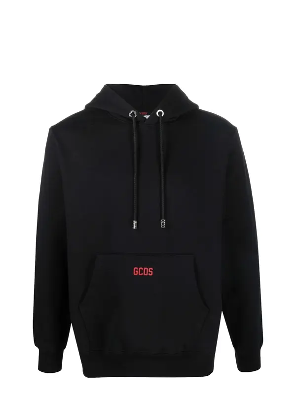 Gcds Logo Hoodie - Black