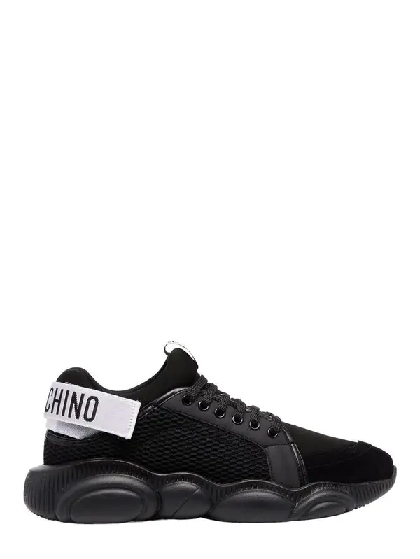 Moschino Mesh-panelled Chunky Sneakers - Black