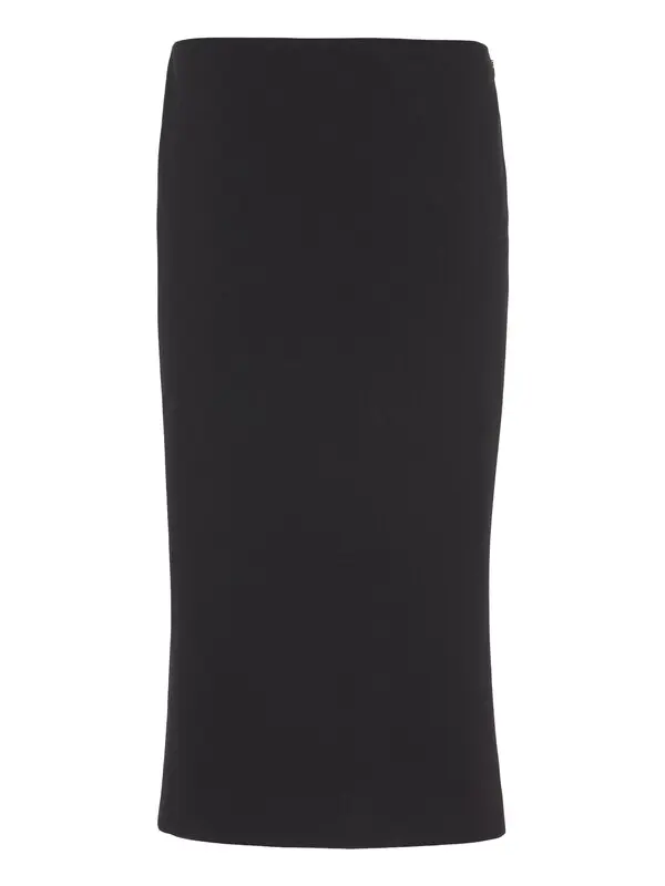 Miu Miu Jersey Midi Skirt - Black