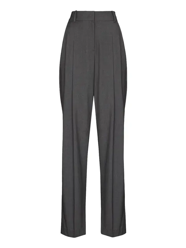 THE FRANKIE SHOP Gelso Darted Trousers - Grey
