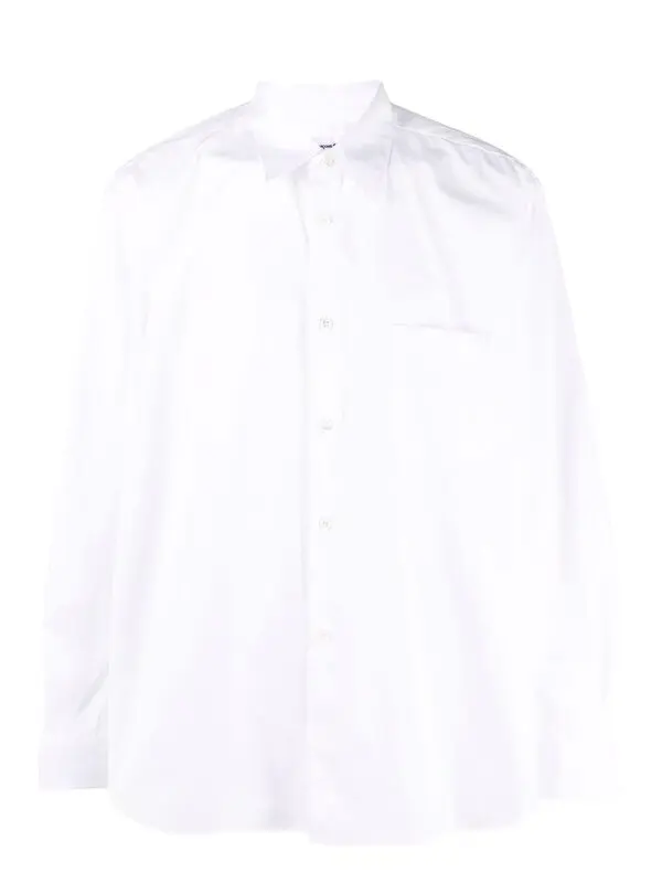 Comme Des Garçons Plain Button-down Shirt - White