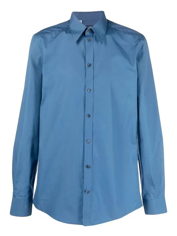 Dolce & Gabbana Button-up Cotton Shirt - Blue
