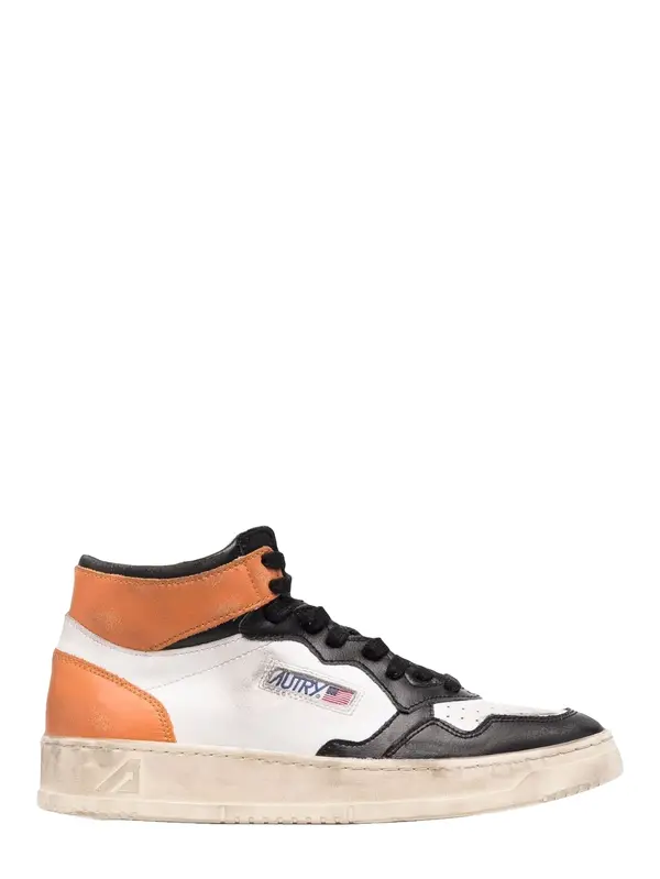 AUTRY Colour-block Hi-top Sneakers - White