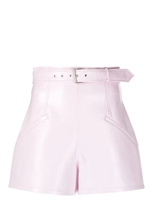 Philosophy Di Lorenzo Serafini Belted Structured Shorts - Pink