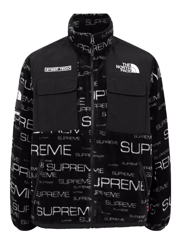Supreme X The North Face Steep Tech Fleece Jacket - Black