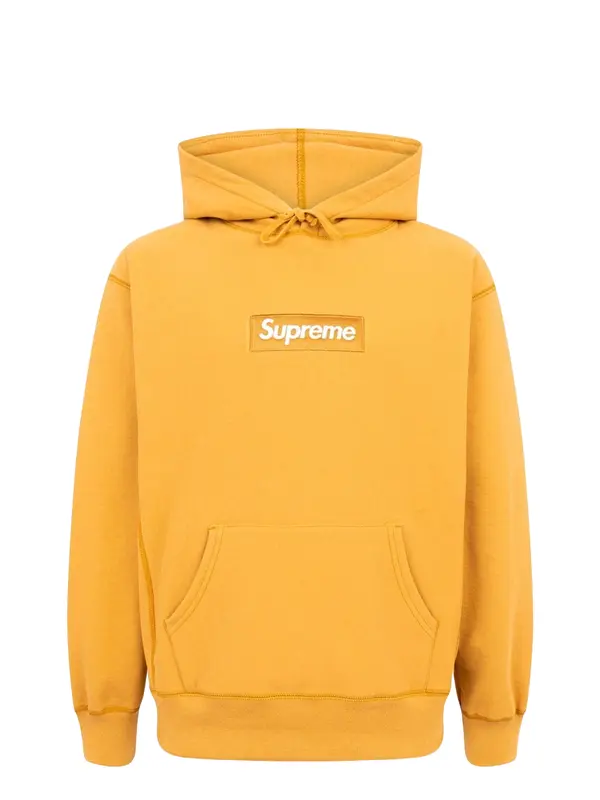 Supreme Box Logo Drawstring Hoodie - Orange