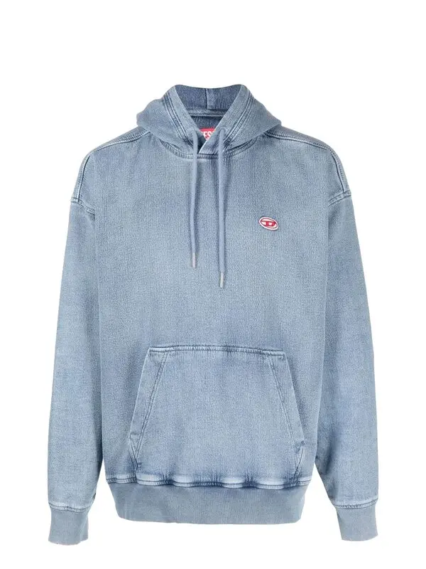 DIESEL® D-um-rib Denim Hoodie - Blue