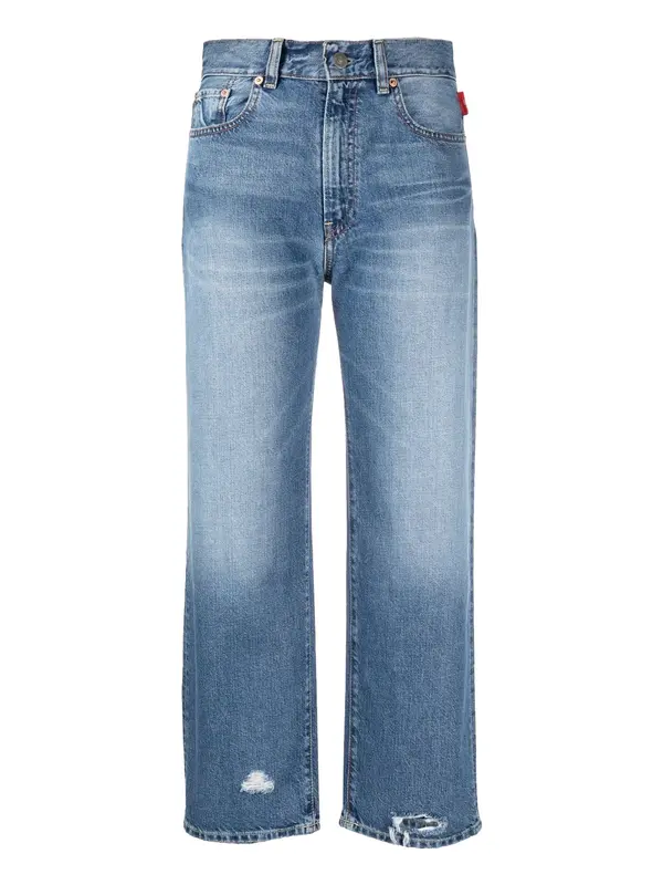 Denimist Mid-rise Cropped Jeans - Blue