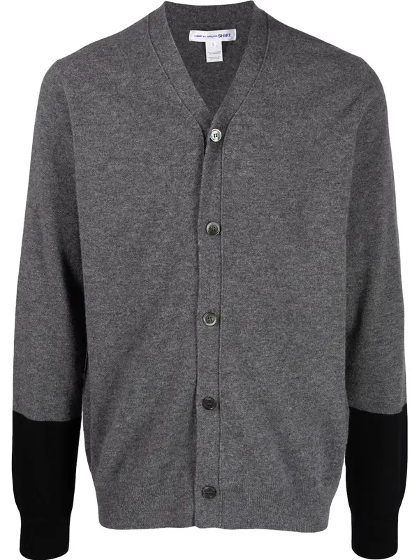 Comme Des Garçons Fine-knit Cardigan - Grey