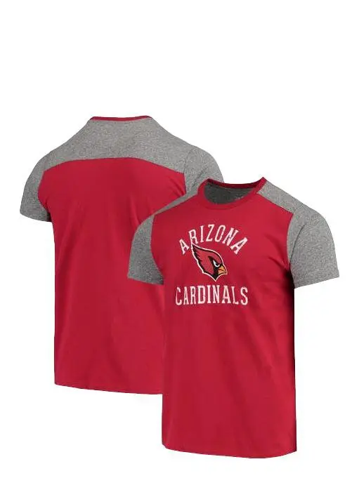 MAJESTIC THREADS Gray Arizona S Field Goal Slub T-shirt - Cardinal